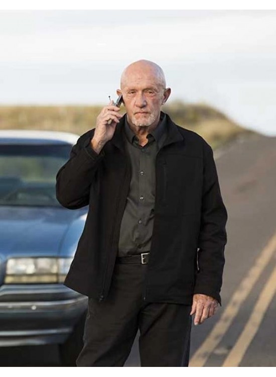 Jonathan Banks Better Call Saul S02 Mike Ehrmantraut Black Jacket